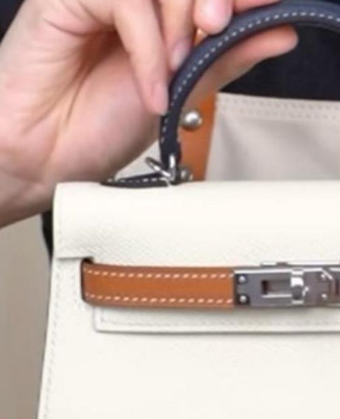 handmade leather bag Luxury K**ly 25 -- three tones – msncraft